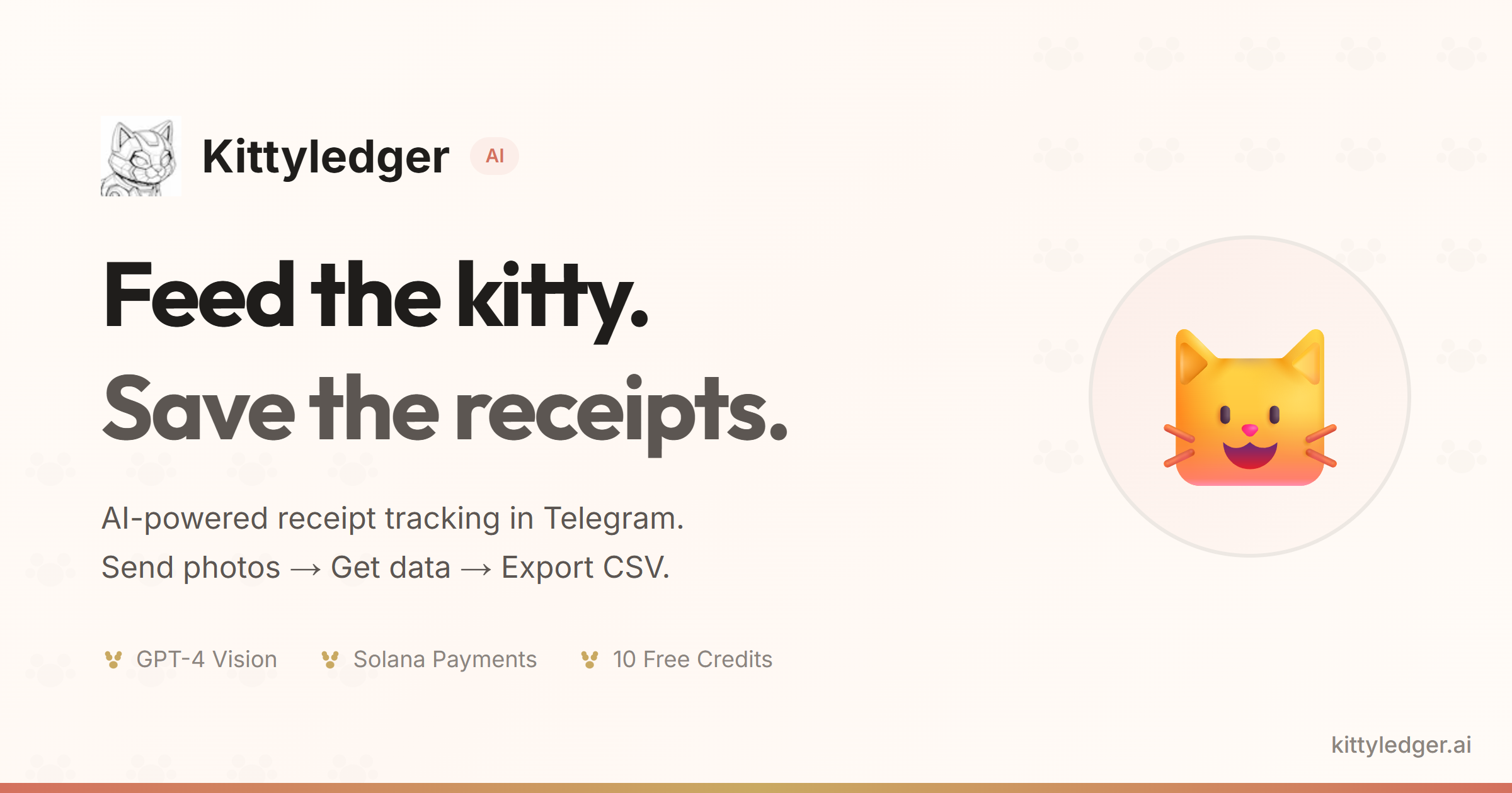 Kittyledger AI | AI-Powered Receipt Tracking